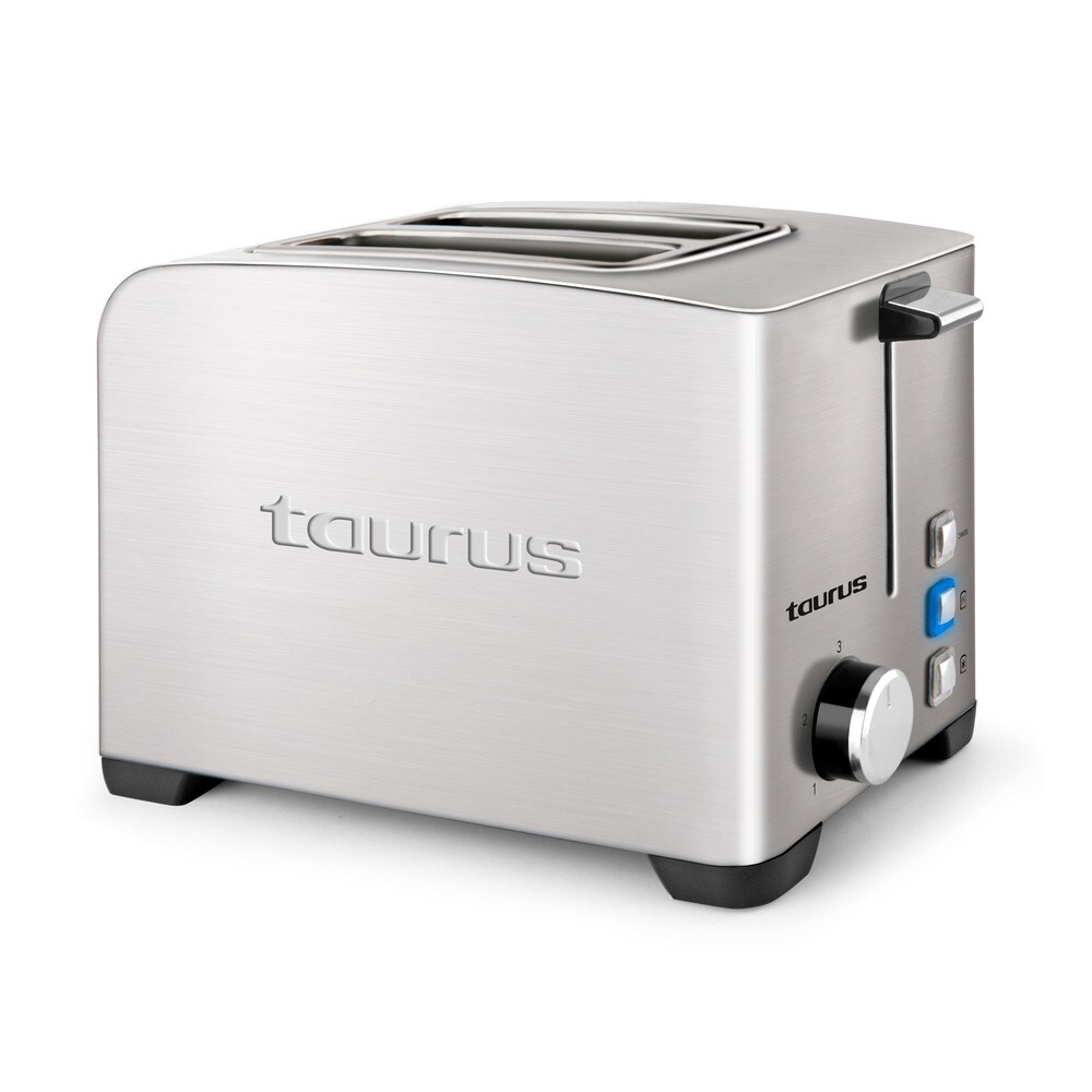 Tostadora con dos ranuras Taurus 850 W en acero inoxidable, Mytoast ...