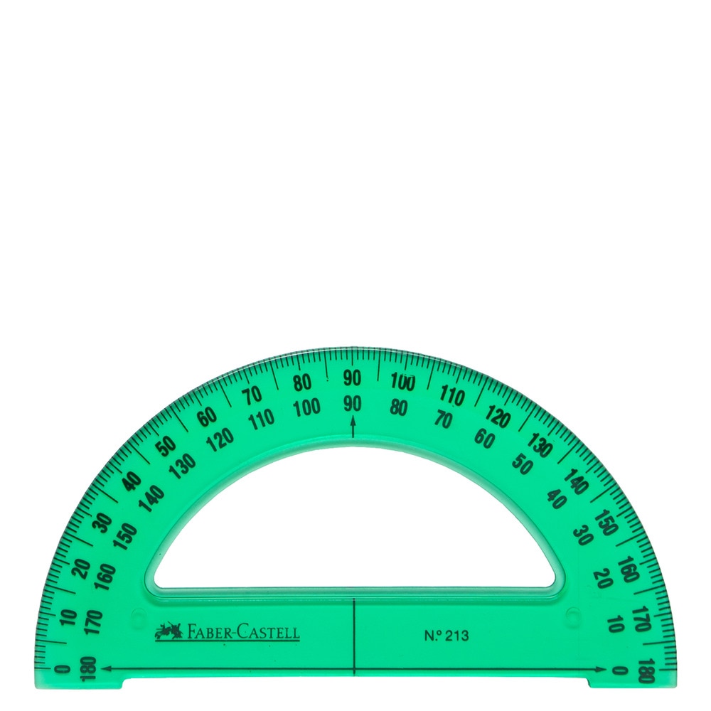 Semicírculo graduado 13 cm Goldfaber verde · Papelería · El Corte Inglés