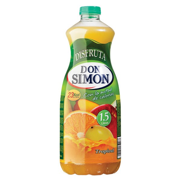 Sumo Tropical sem Açúcar garrafa 1 , 5 L - DON SIMON - Nutripédia