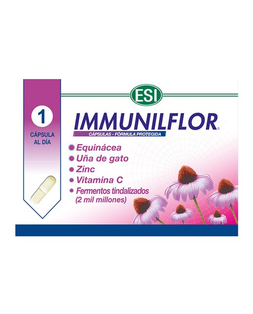 30 Cápsulas Defensas del organismo Immunilflor ESI · Parafarmacia · El ...
