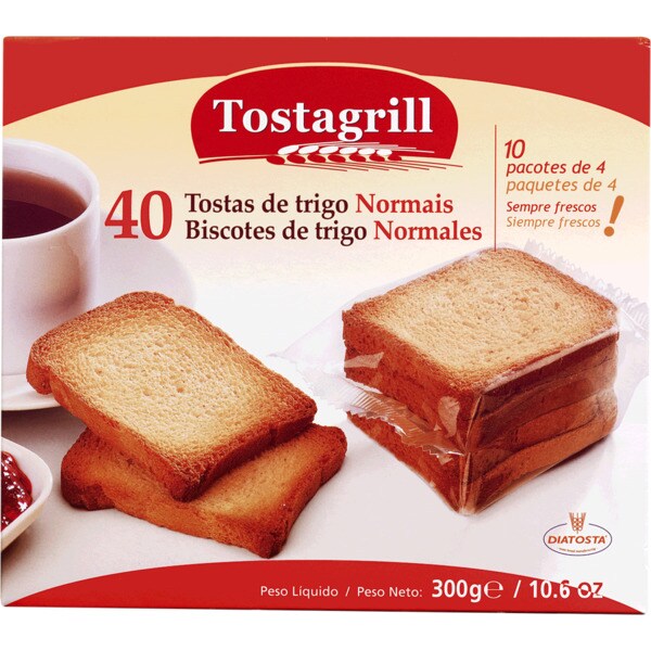 Comprar Tostas de Trigo 40 Unidades embalagem 300 g · Tostagrill ...