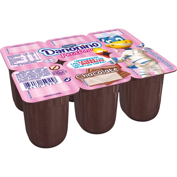 DANONE DANONINO Petit Suisse chocolate pack 6 unds. 55 g-Tu ...