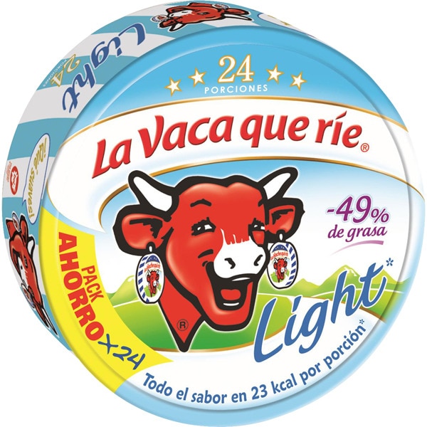 queso fundido light 24 porciones caja 375 g · LA VACA QUE RIE ...