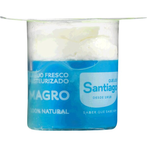 Queijo Fresco Pasteurizado Magro Pequeno 100% Natural embalagem 80 g ...