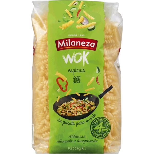 Massa Espirais embalagem 500 g · Milaneza Wok · Supermercado El Corte ...