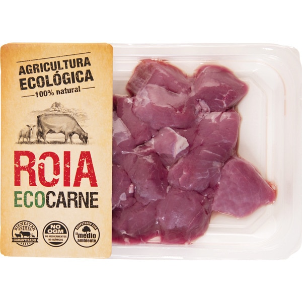 Ternera ecológica magra troceada para estofado peso aproximado bandeja ...