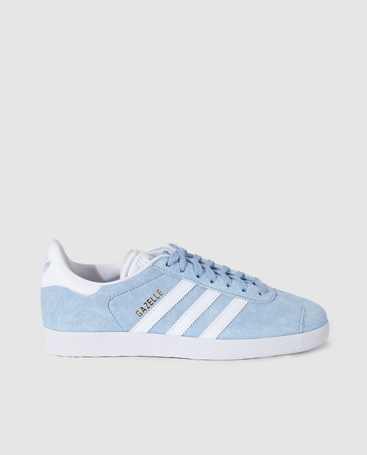 Zapatillas deportivas de mujer azules con rayas blancas Gazelle Adidas ...