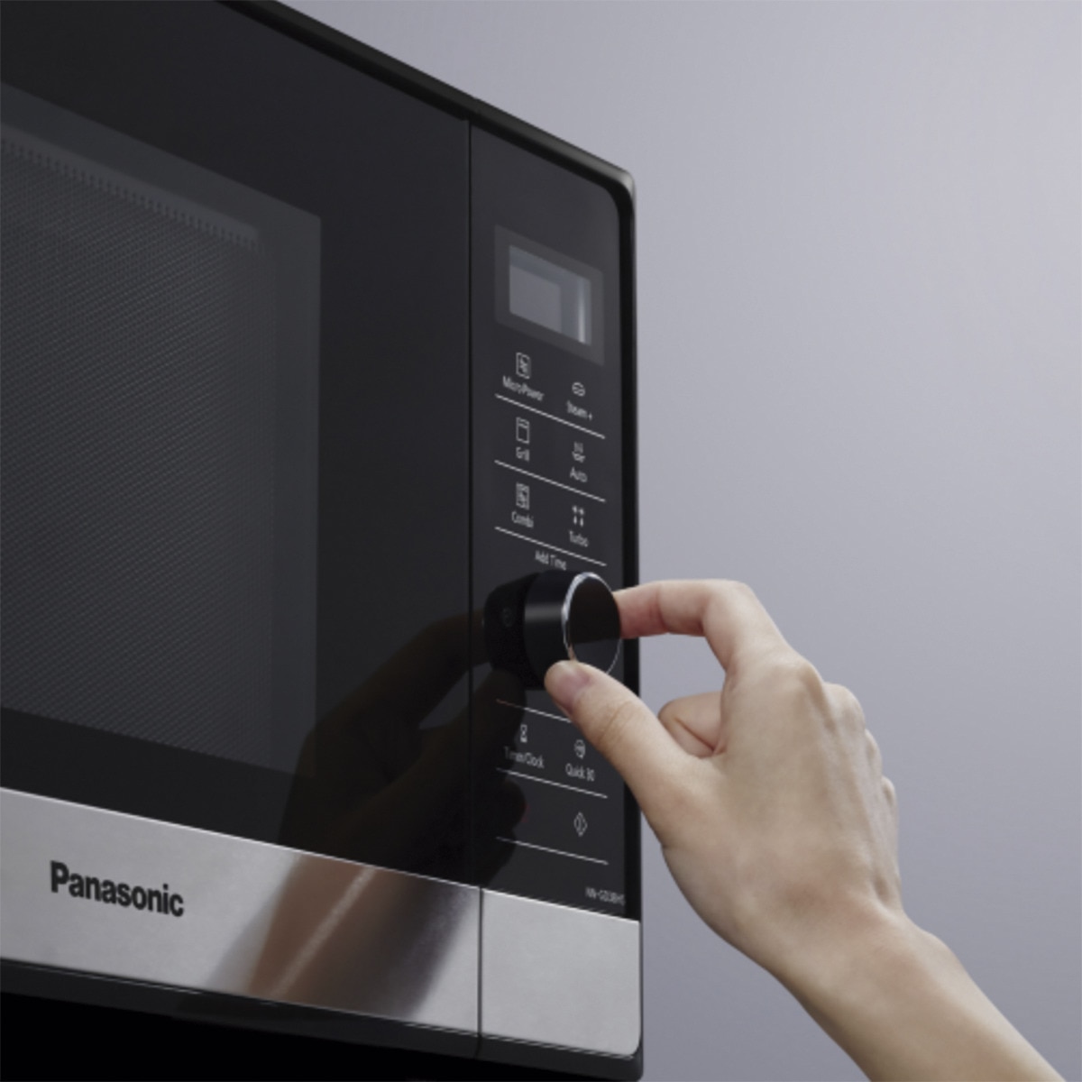 Microondas Panasonic Inverter, 23 litros y grill - NN-GD38HSSUG