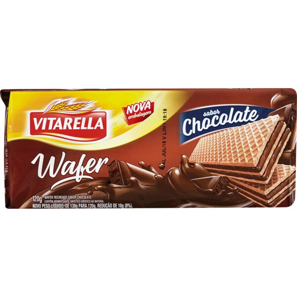 Comprar Bolachas Wafer Recheadas com Chocolate embalagem 120 g ...