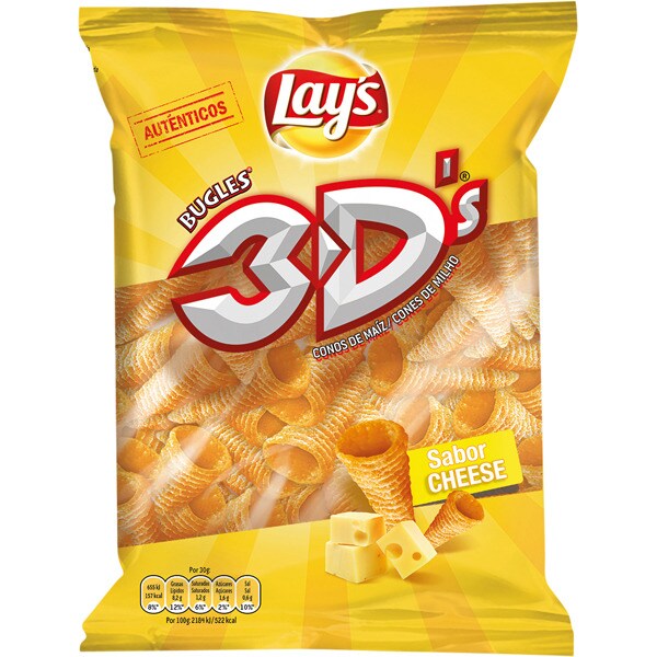 3D conos snack de maíz sabor queso bolsa 100 g · MATUTANO ...
