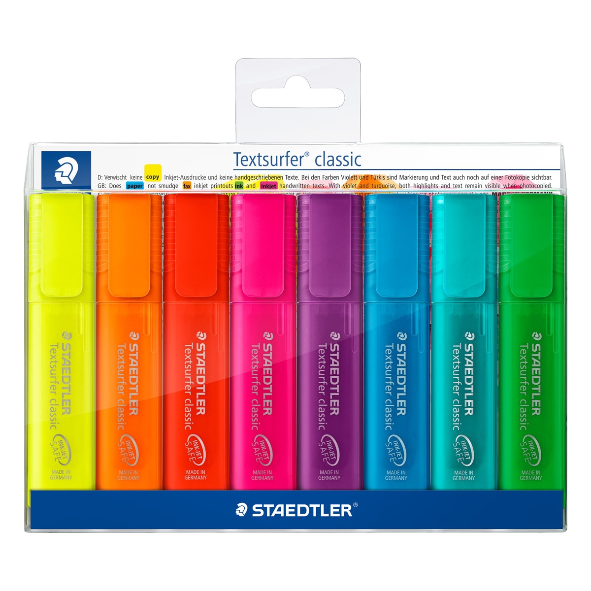 8 Marcadores Fluorescentes Textsurfer Rainbow Staedtler Multicolor ...