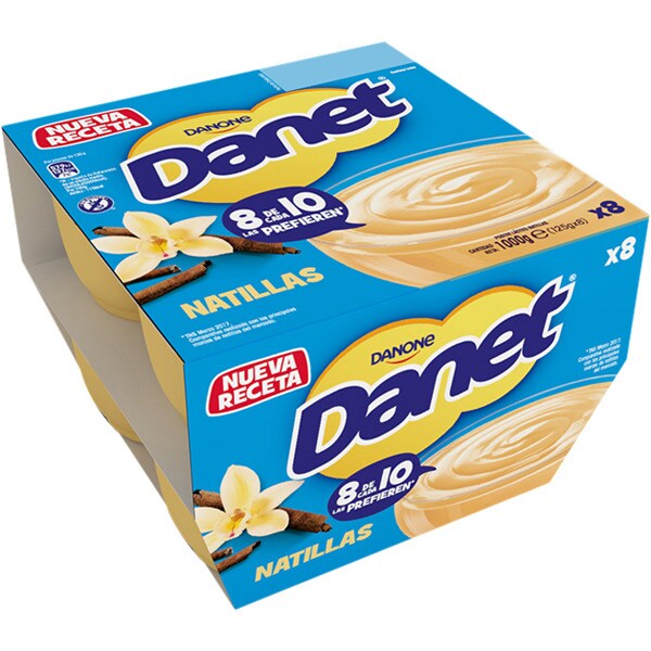 Vanillepudding glutenfrei 8er-Pack Einheiten 125 g · DANONE DANET ...