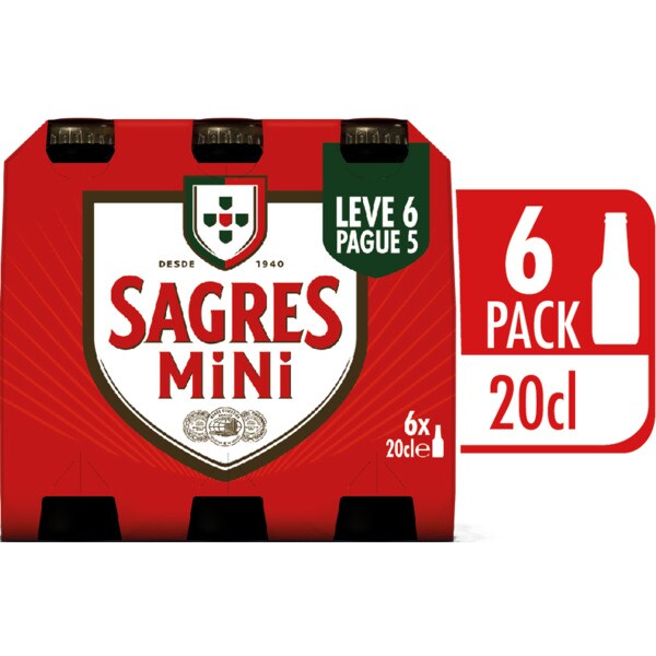 Cerveja Leve 6 Pague 5 garrafa 20 cl · Sagres Mini · Supermercado El ...