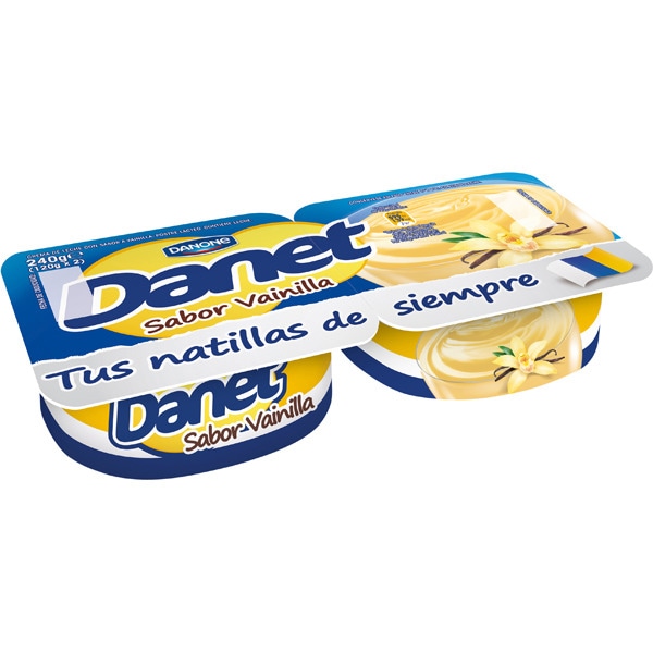 Natillas sabor vainilla pack 2 unidades 120 g · DANONE DANET ...