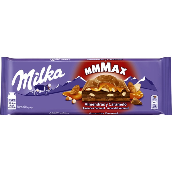Comprar MMMAX chocolate con leche, almendras y caramelo tableta 300 g ...