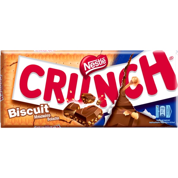 Chocolate de Leite com Bolacha embalagem 100 g · Crunch · Supermercado ...