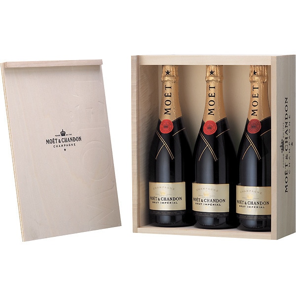 Brut imperial champagne Presentation box 3 bottles 75 cl · MOËT ...