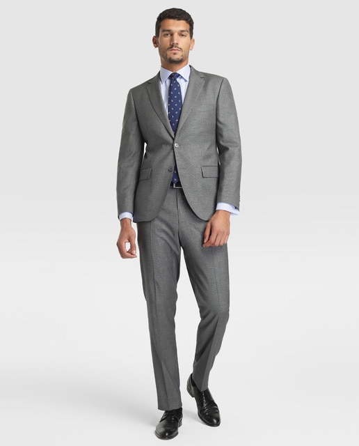 Fato de homem Dustin slim com micro estampado cinzento · Moda e ...