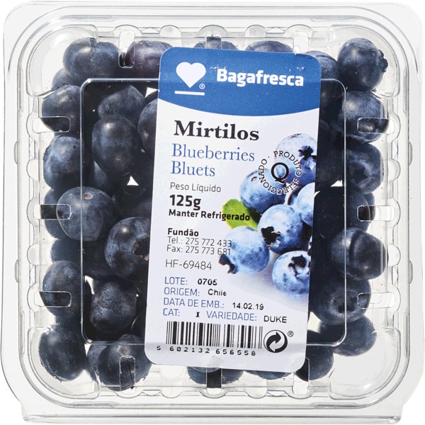 Mirtilos embalagem 125 g · Supermercado El Corte Inglés