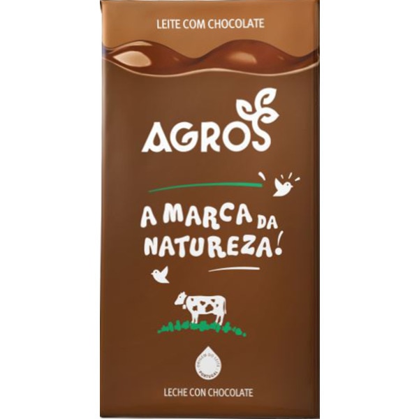 Leite com Chocolate embalagem 1 L - AGROS - Nutripédia