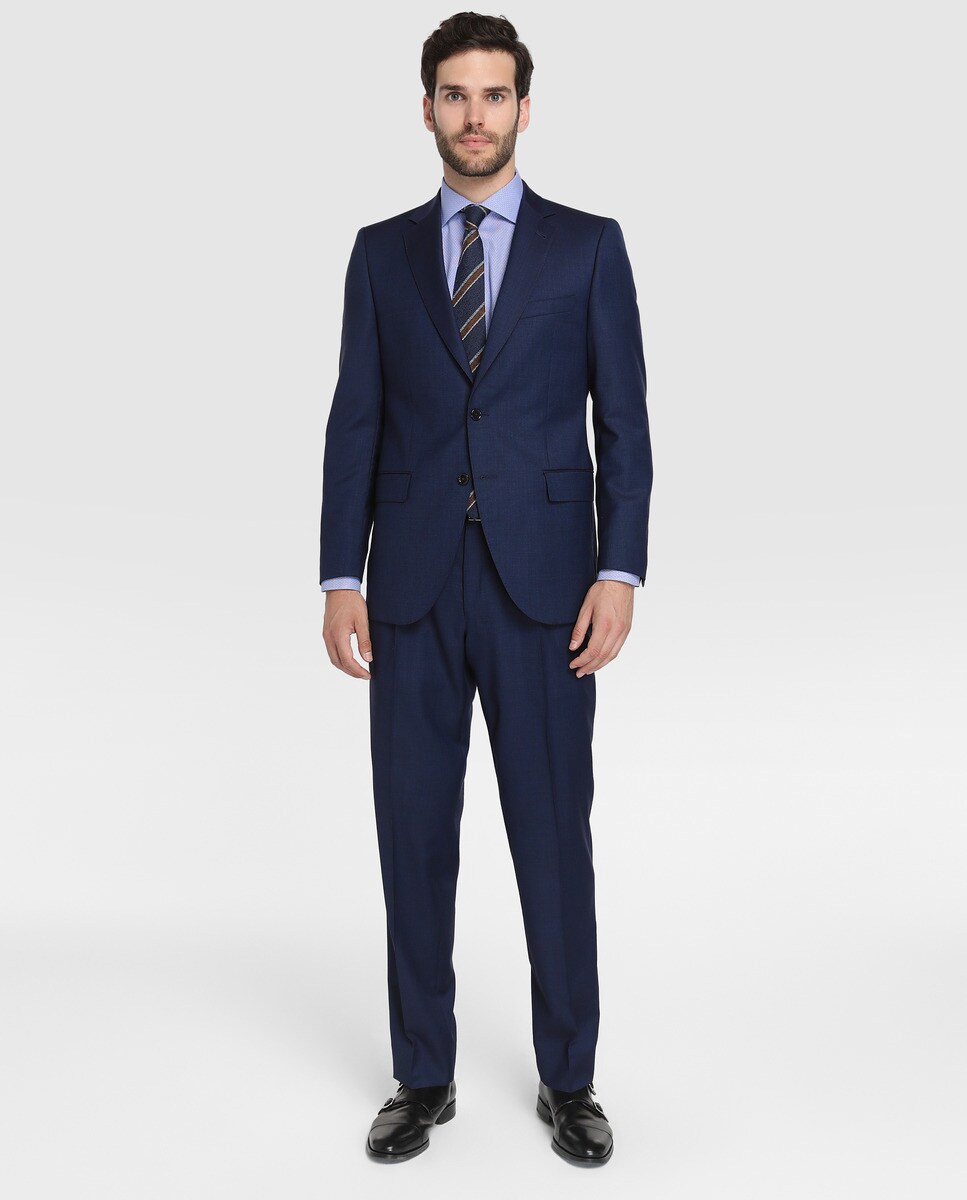 Fato de homem regular de xadrez azul · Moda e Acessórios · El Corte Inglés