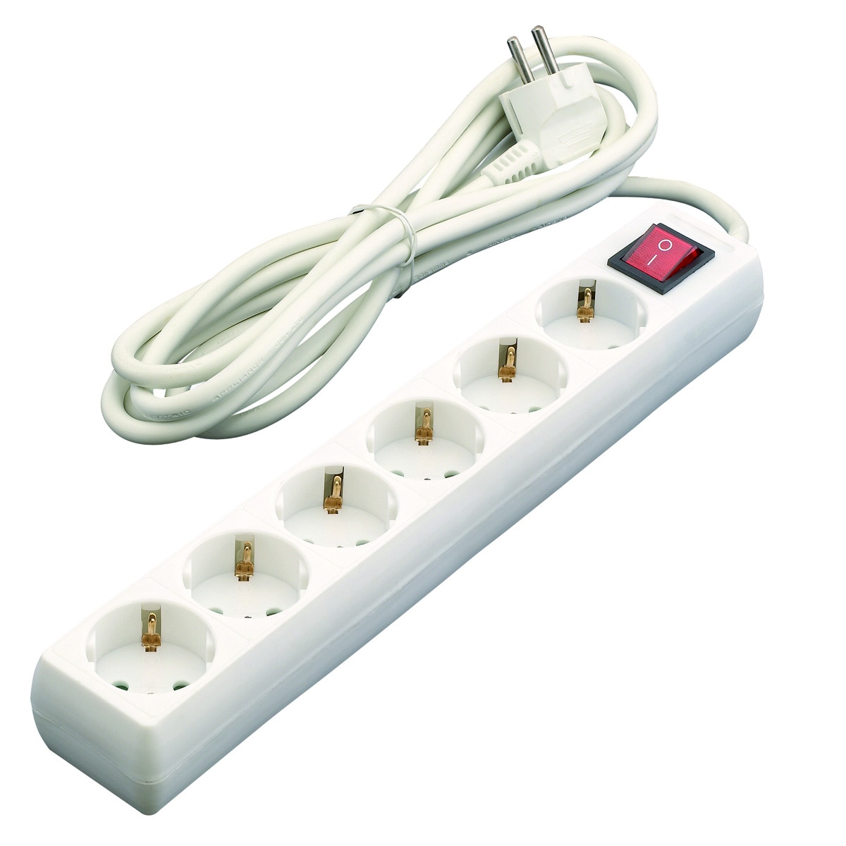 Regleta eléctrica 6 tomas schuko · EUROBRIC · La Tienda en Casa