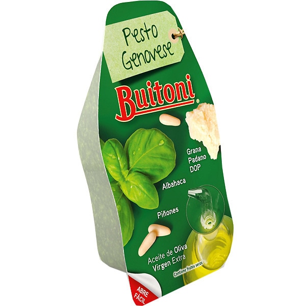 salsa fresca de pesto a la genovese sin gluten tarrina 140 g · BUITONI ...