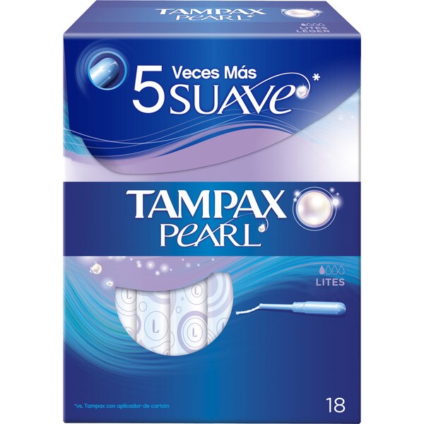 Comprar Pearl tampones con aplicador lites caja 18 unidades · TAMPAX ...