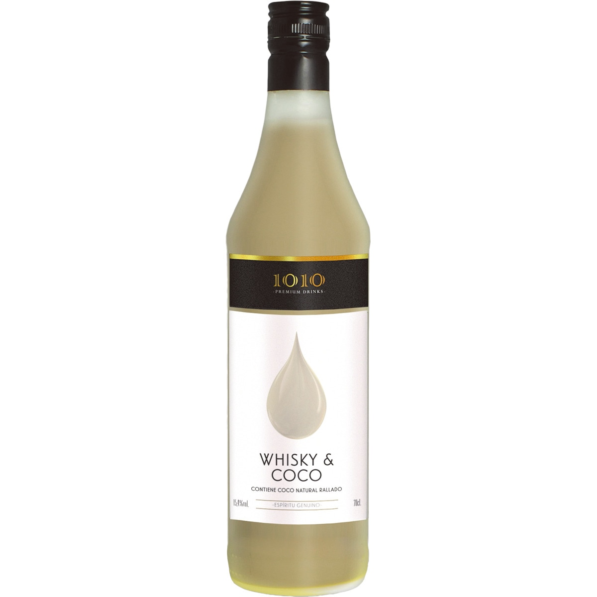 Licor de whisky y coco botella 70 cl · 1010 PREMIUM DRINKS ...