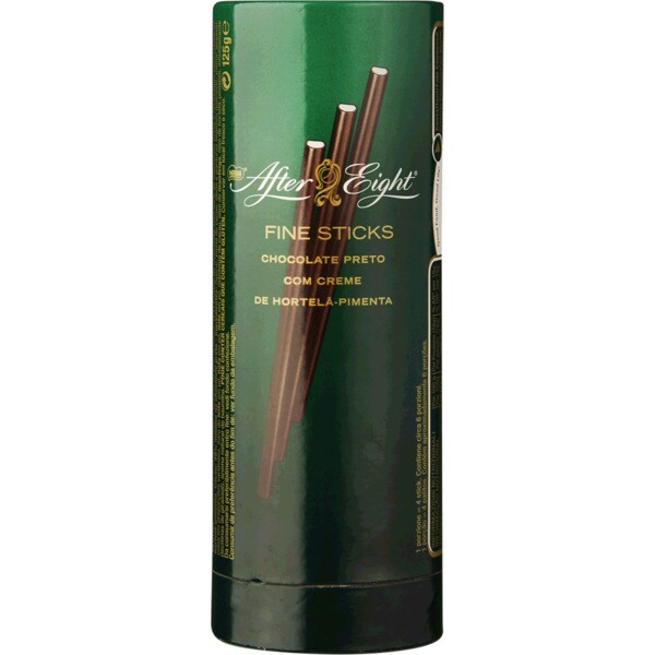 Sticks de Chocolate Preto com Menta embalagem 125 g · After Eight ...