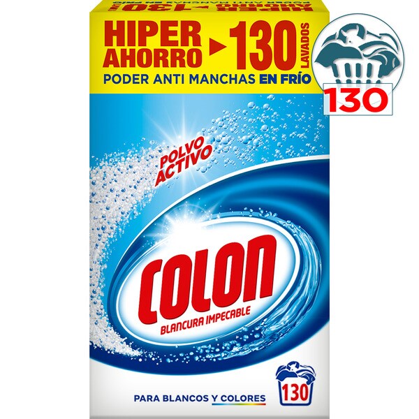 Washing powder for whites and colours case 130 scoops · COLON ...