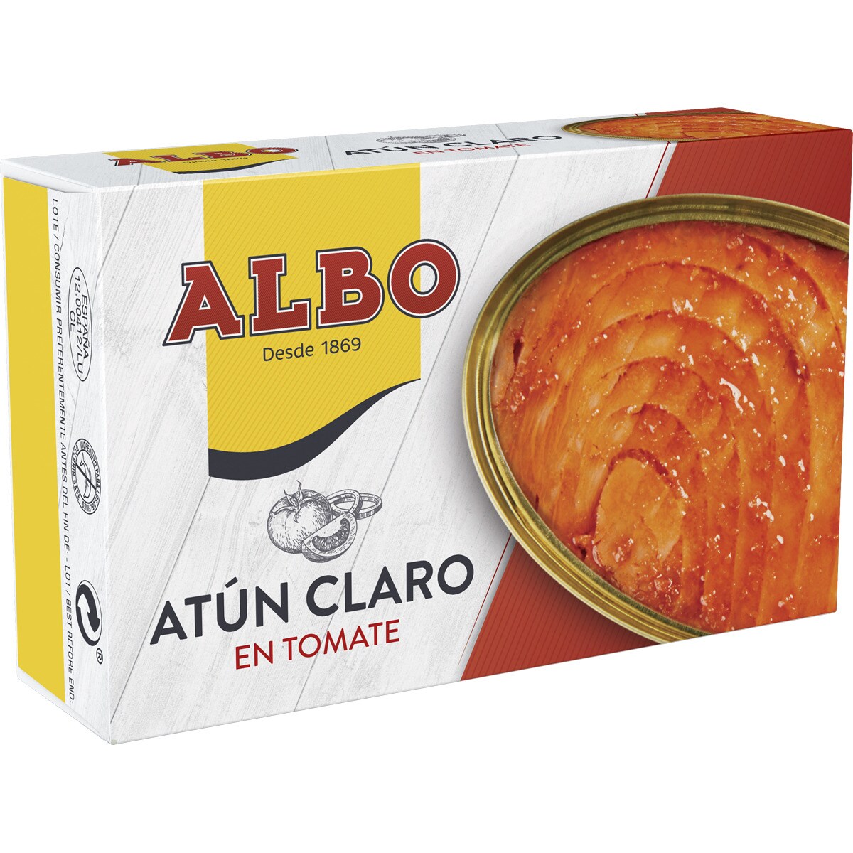 Comprar atún claro en tomate lata 82 g neto escurrido · ALBO ...