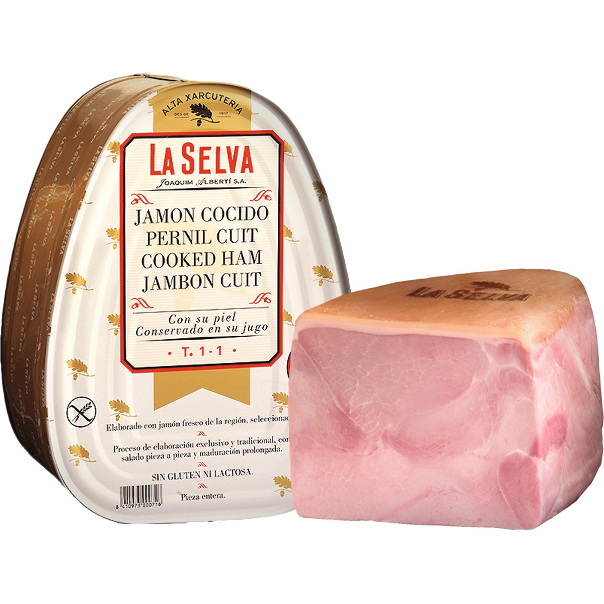 Jamón cocido extra con su piel · LA SELVA · Supermercado El Corte ...