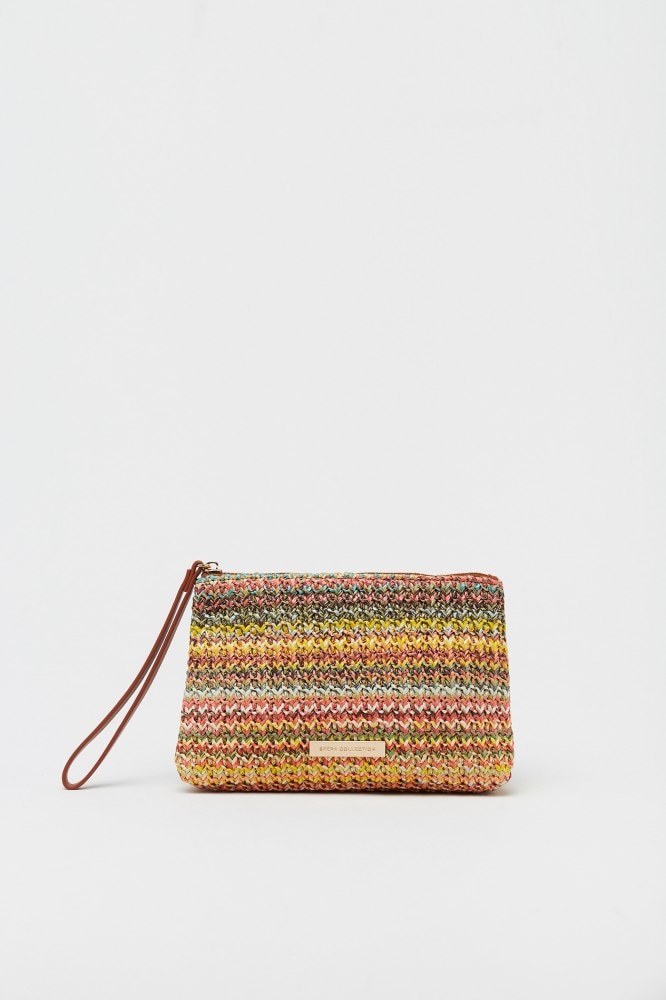 Cartera rafia rayas - Bolsos | Carteras y Monederos