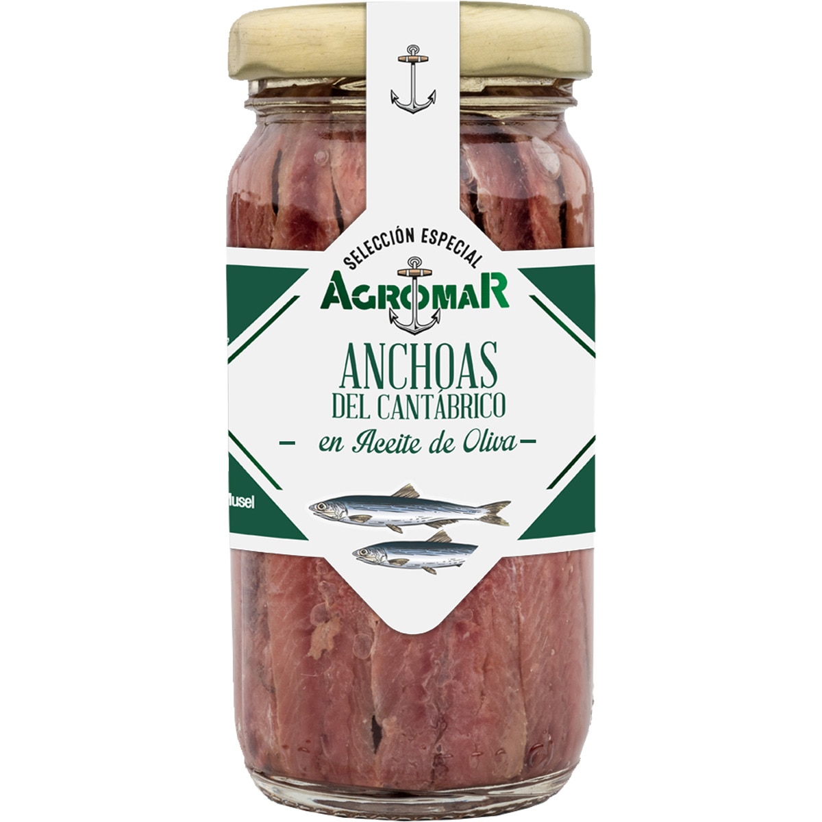 Filetes de anchoa en aceite de oliva frasco 60 g neto escurrido ...