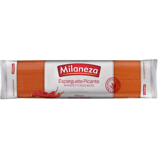 Spaghetti Picante embalagem 500 g · Milaneza Sabores · Supermercado El ...