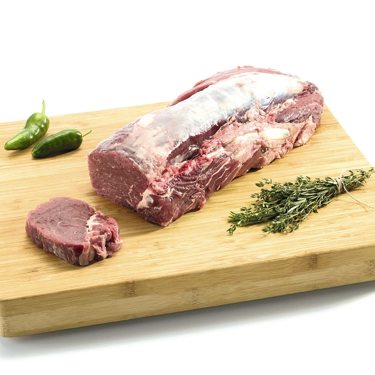 Solomillo entero de novillo de Uruguay peso aproximado pieza 1,3 kg ...