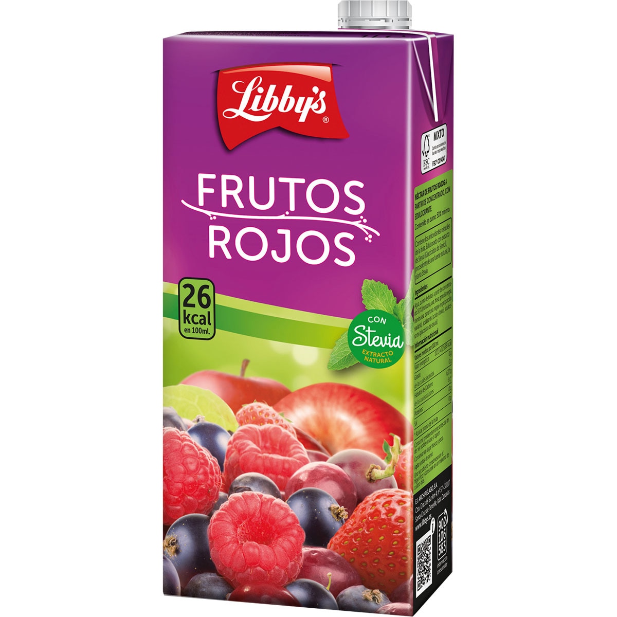 Red berry juice drink from concentrate with Stevia carton 1 l · LIBBY'S ...