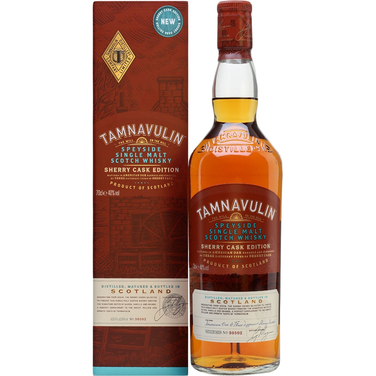 Speyside whisky escocés de malta botella 70 cl · TAMNAVULIN ...