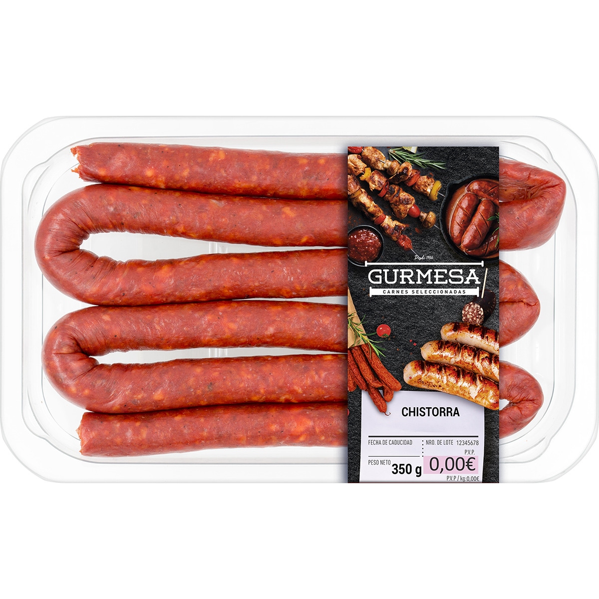 Buy Chistorra sausage, gluten-free approximate weight tray 350 g ...