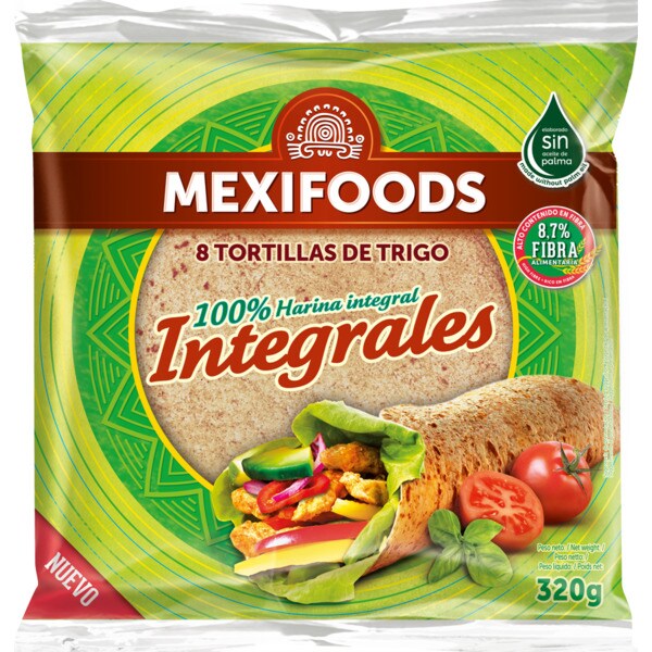 Tortilha Integral - MEXIFOODS - Nutripédia