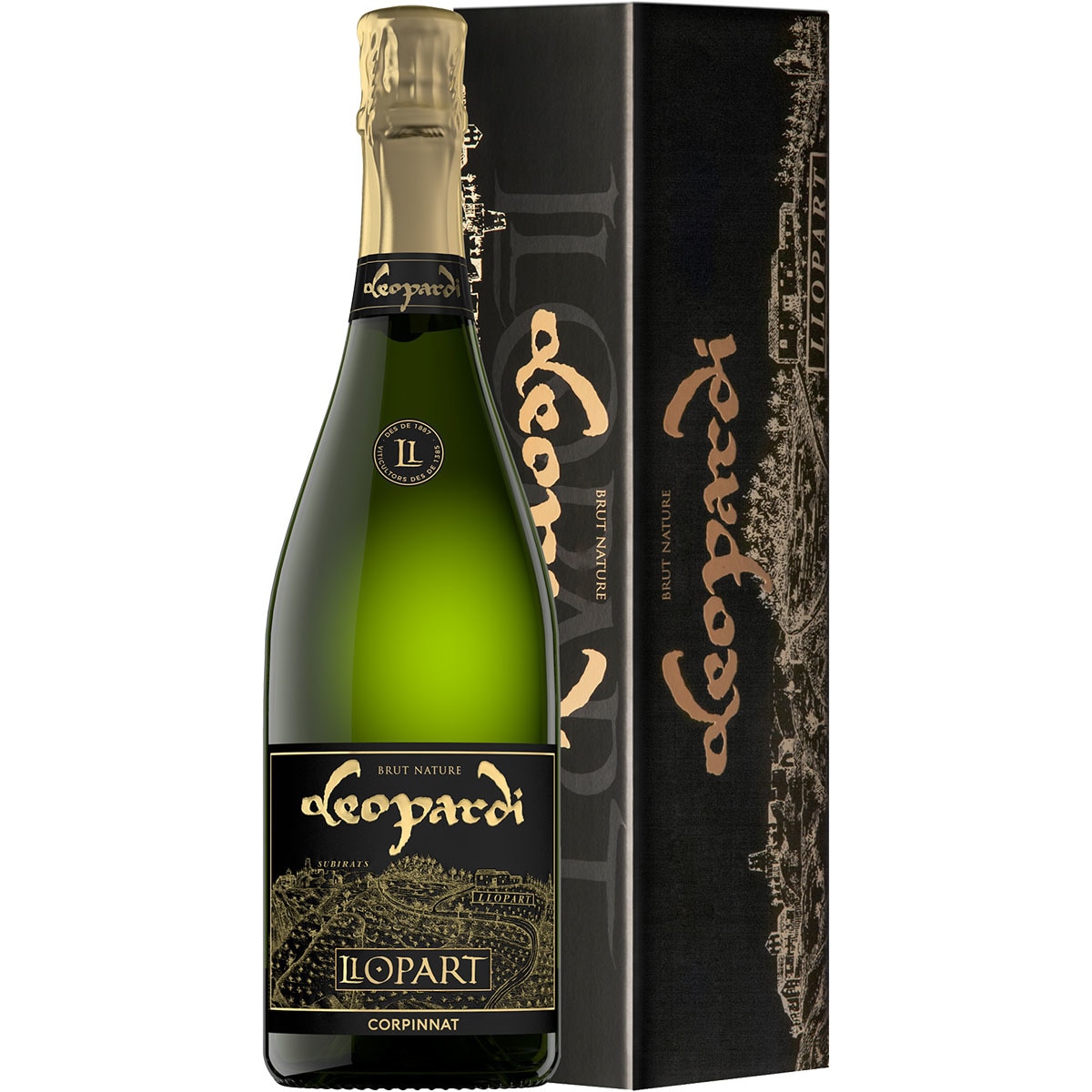Leopardi brut nature sparkling wine Corpinnat bottle 75 cl · LLOPART ...