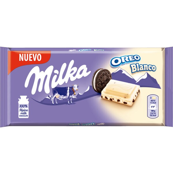 Chocolate Branco com Oreo embalagem 100 g · Milka Oreo · Supermercado ...