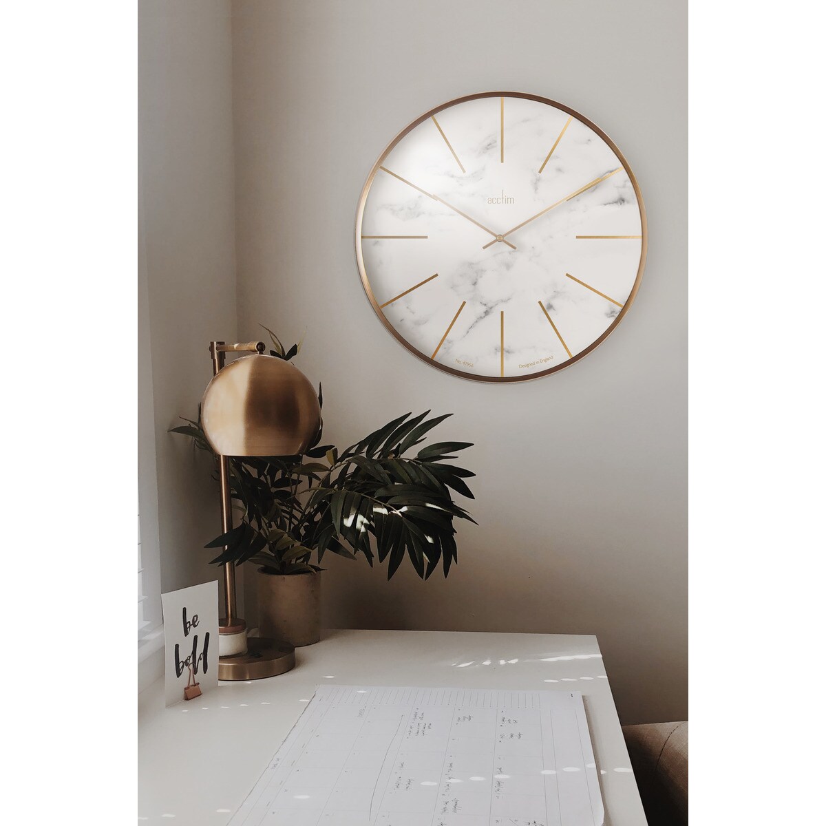 Reloj de pared con radio control Luxe XL Acctim