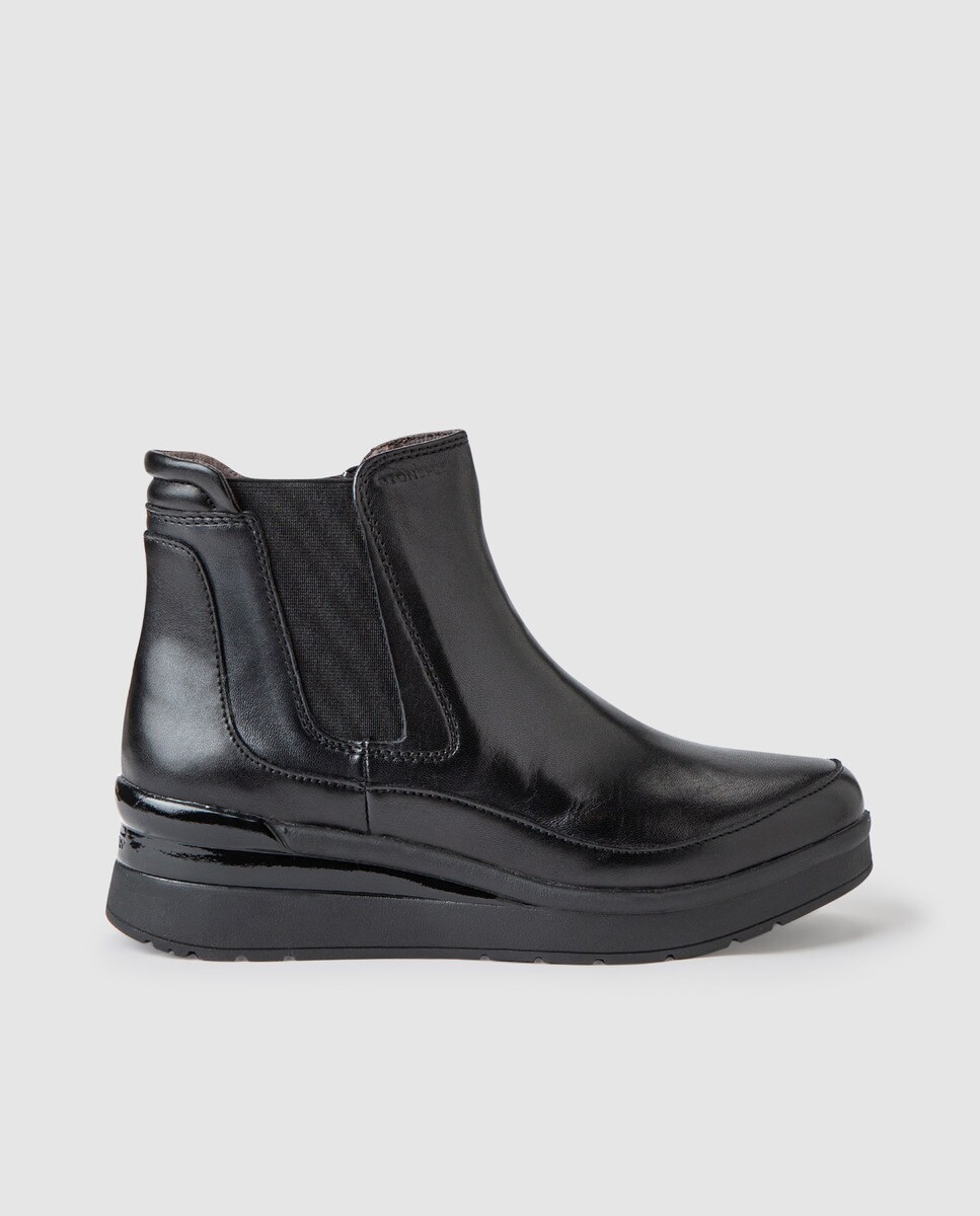 Stonefly women's black leather ankle boots · Stonefly · Fashion · El ...