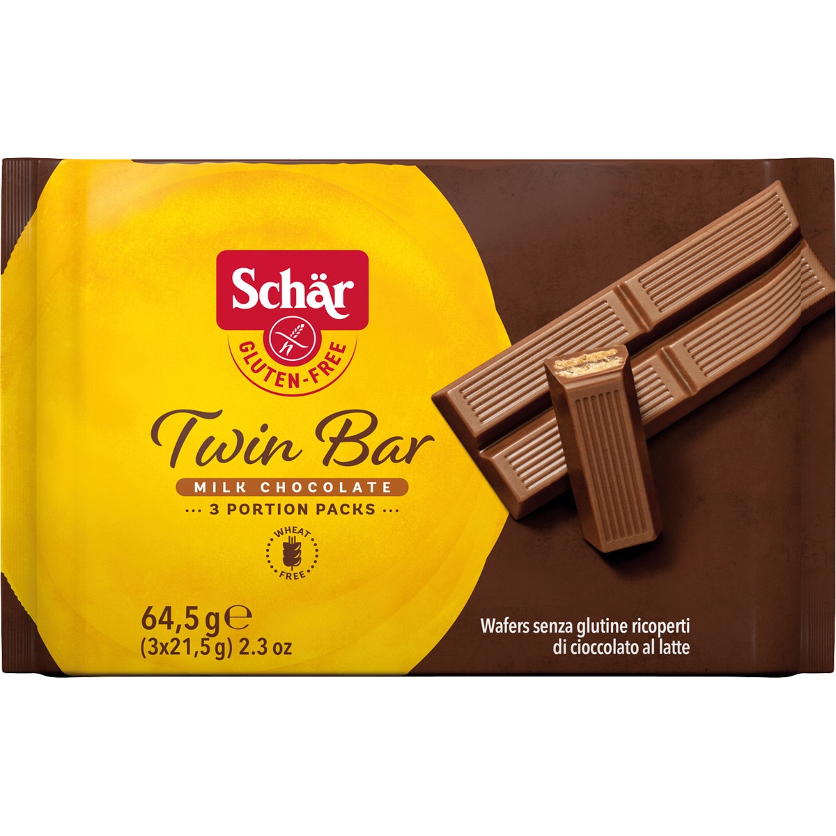 Twin Bar galletas de barquillo cubiertas de choco-leche sin gluten 3 ...