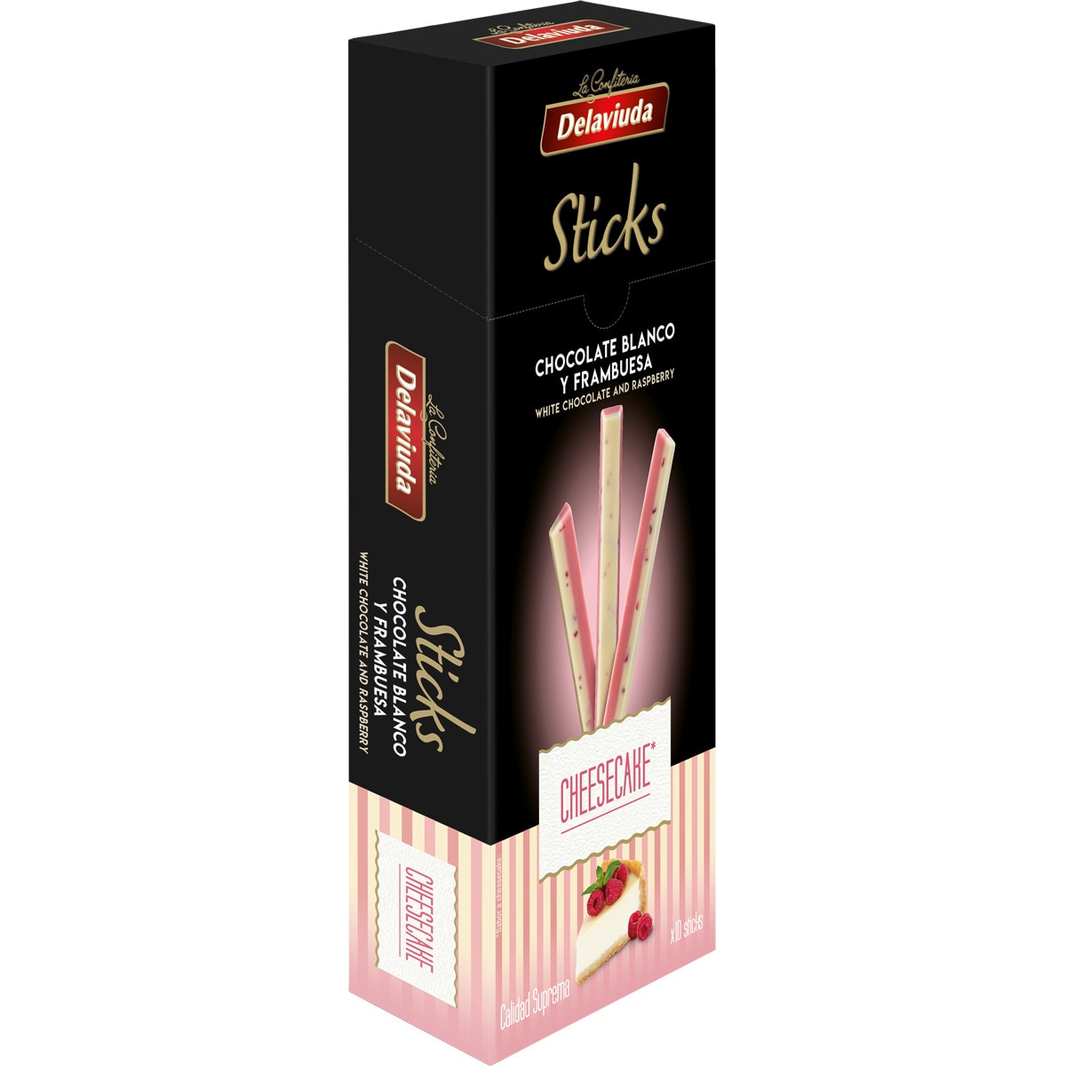 sticks de turrón de chocolate blanco y frambuesa Cheesecake 10 unidades ...