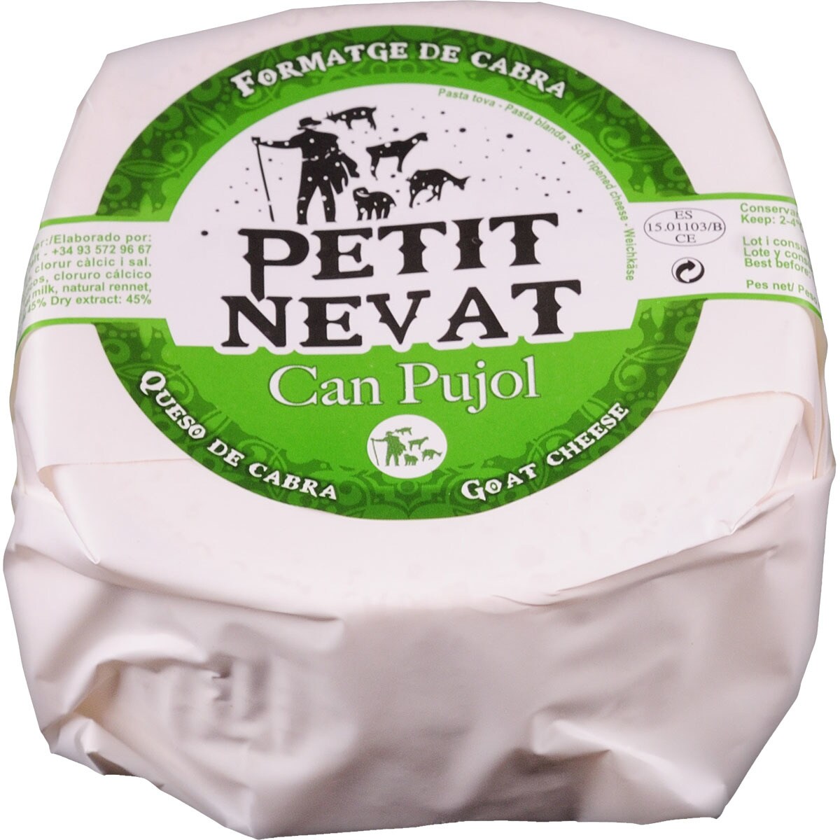 Petit Nevat goat's cheese piece 300 g · CAN PUJOL · Supermercado El ...