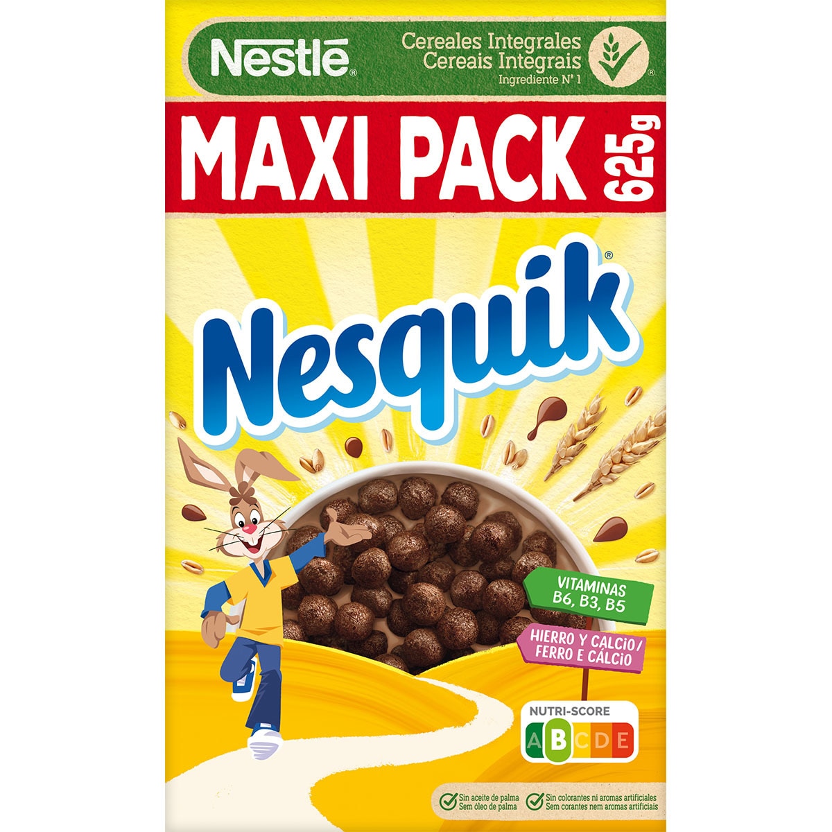Wholegrain chocolate breakfast cereals packet 625 g · NESTLE NESQUIK ...