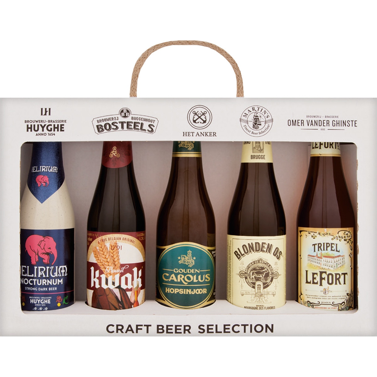 Craft Beer Selection cervezas belgas artesanales estuche 5 botellas 33 ...
